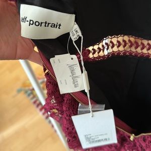 Self-Portrait | Dresses | Bnwt High Neck Lace Crochet Self Portrait ...